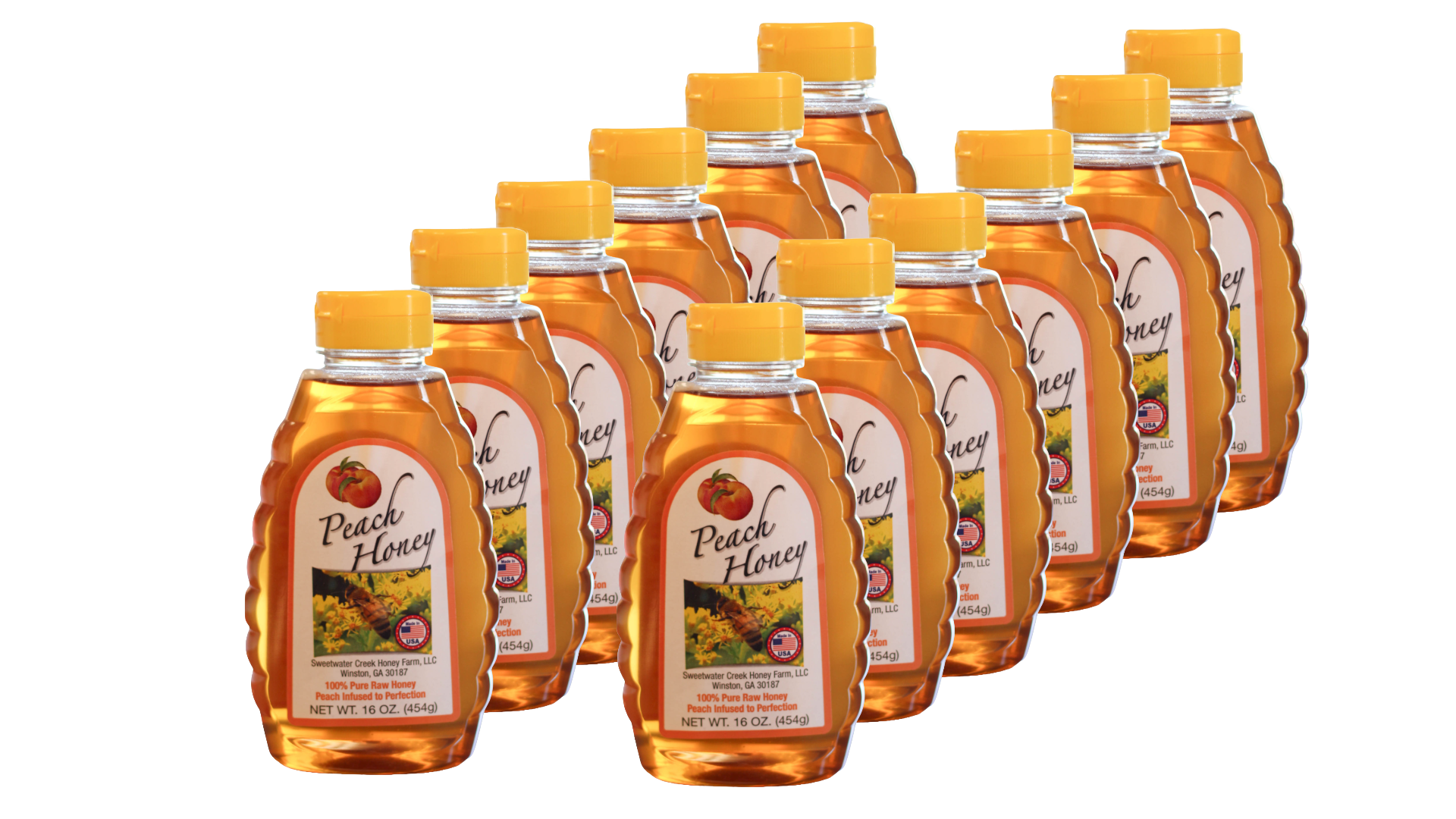 Peach Honey Cases – Sweetwater Creek Honey Farm